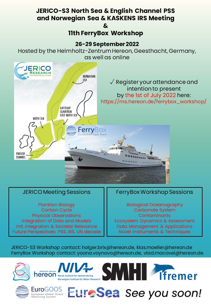 11th FerryBox Workshop in Geesthacht, Germany | JERICO Research Infrastructure